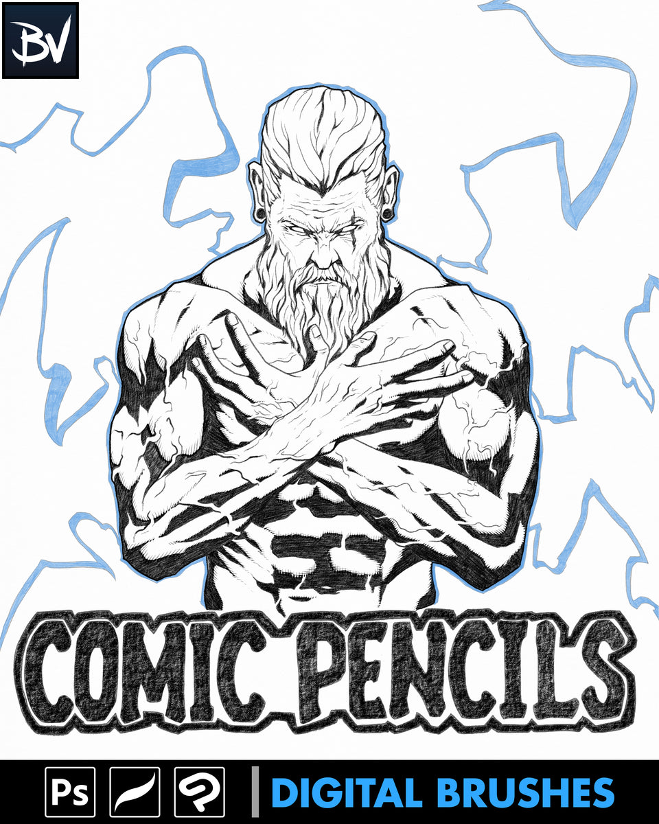 Comic Pencils | Digital Brushes – Brush Volt